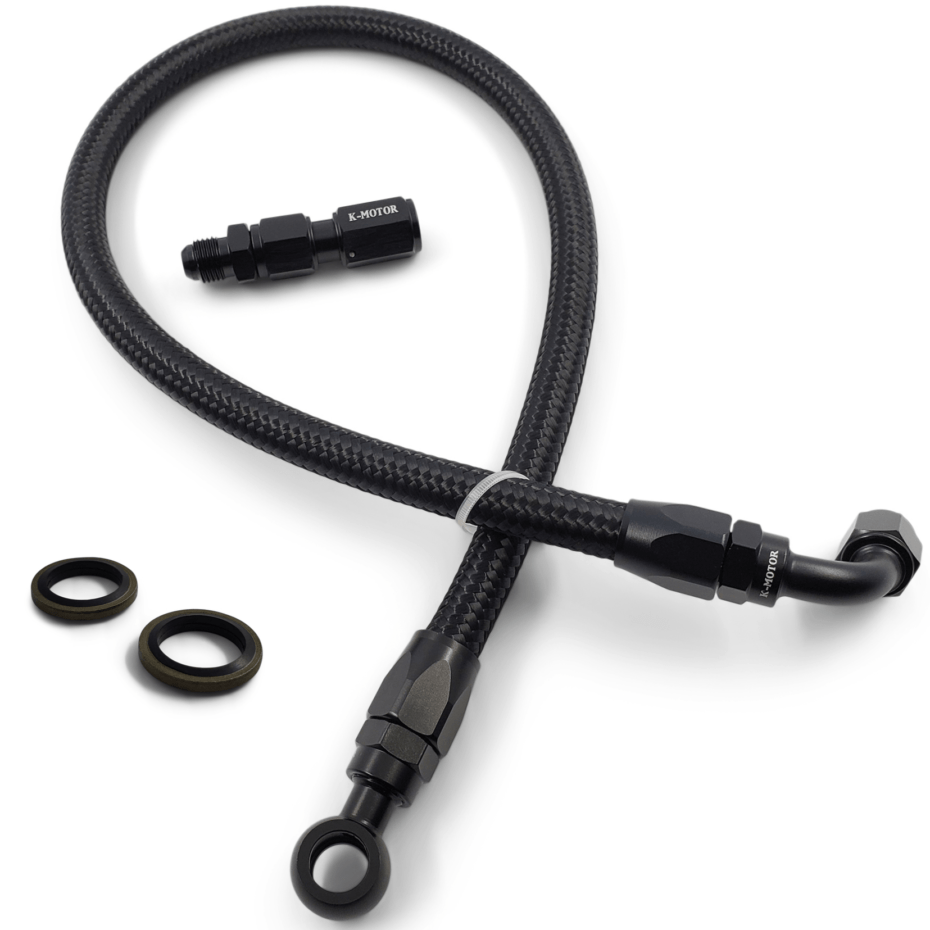 K-Motor Braided Fuel Line Kit for Honda Civic Acura Integra CRX